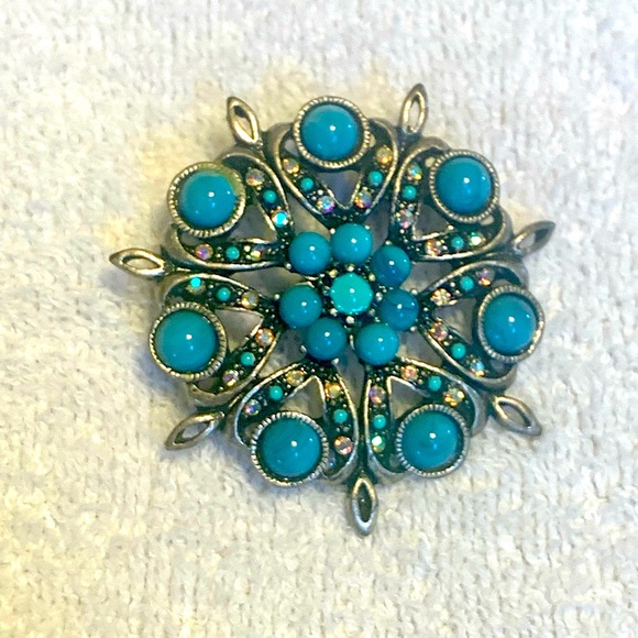 Accessories | Vintage Turquoise Brooch | Poshmark